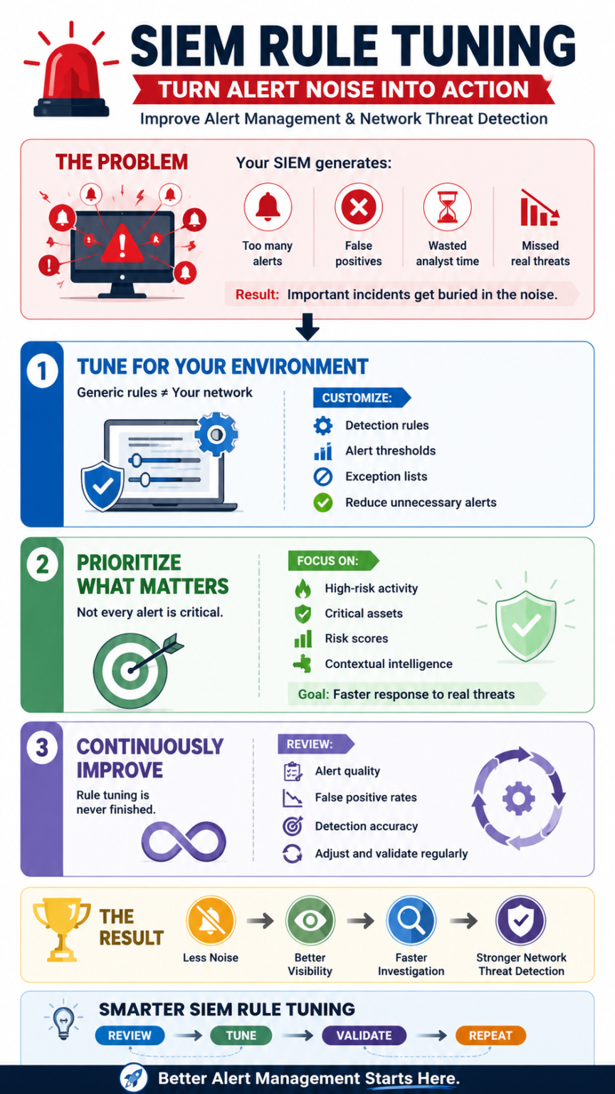 SIEM Rule Tuning Alert Management and Faster Threat Detection